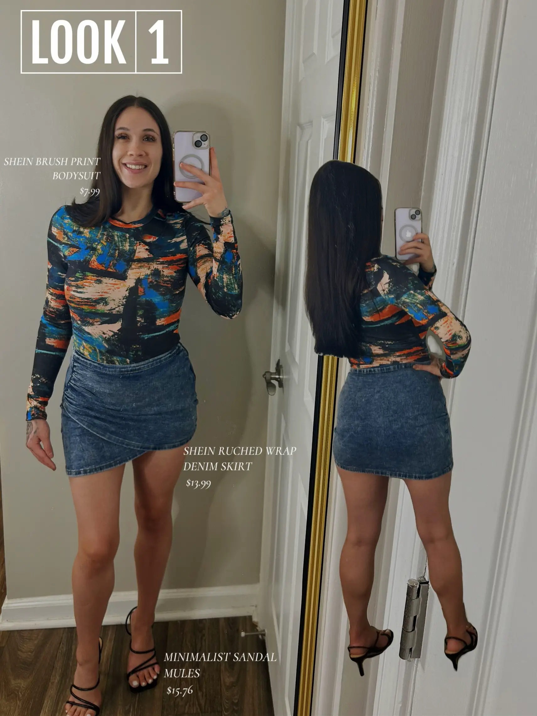 DENIM STYLE GUIDE | 3 OUTFITS WITH 1 SKIRT | แกลเลอรีที่โพสต์โดย 🦋NICOLE BIRD | Lemon8