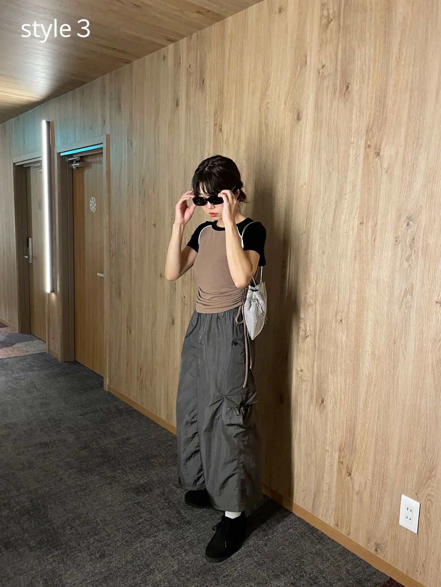 🦙【着回し3選】パラシュートスカート系統別コーデ📚 | uki🦙が投稿したフォトブック | Lemon8