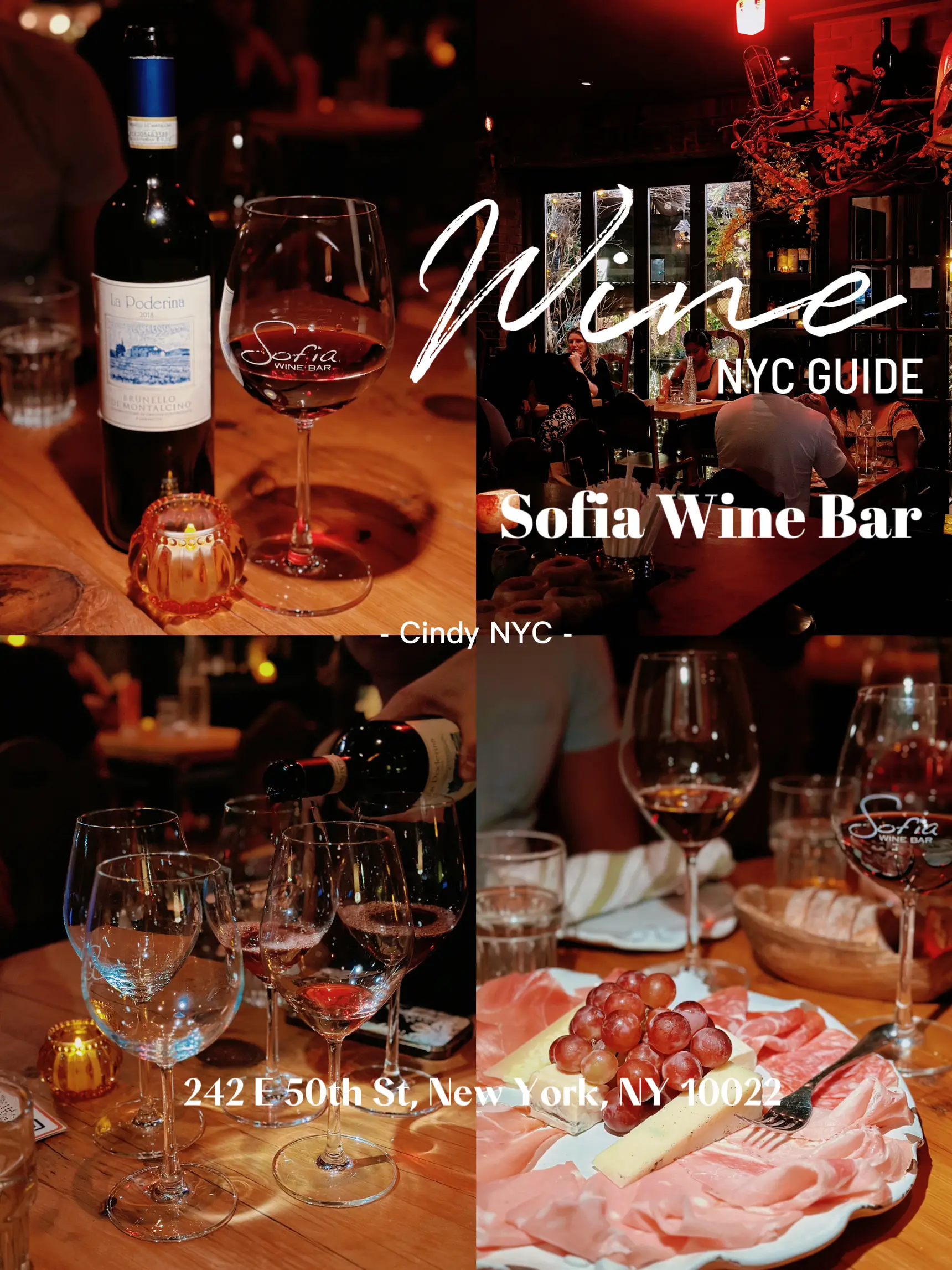 Sophia Wine Bar | Midtown East Hidden Gem | Gallery posted by Cindy NYC ...