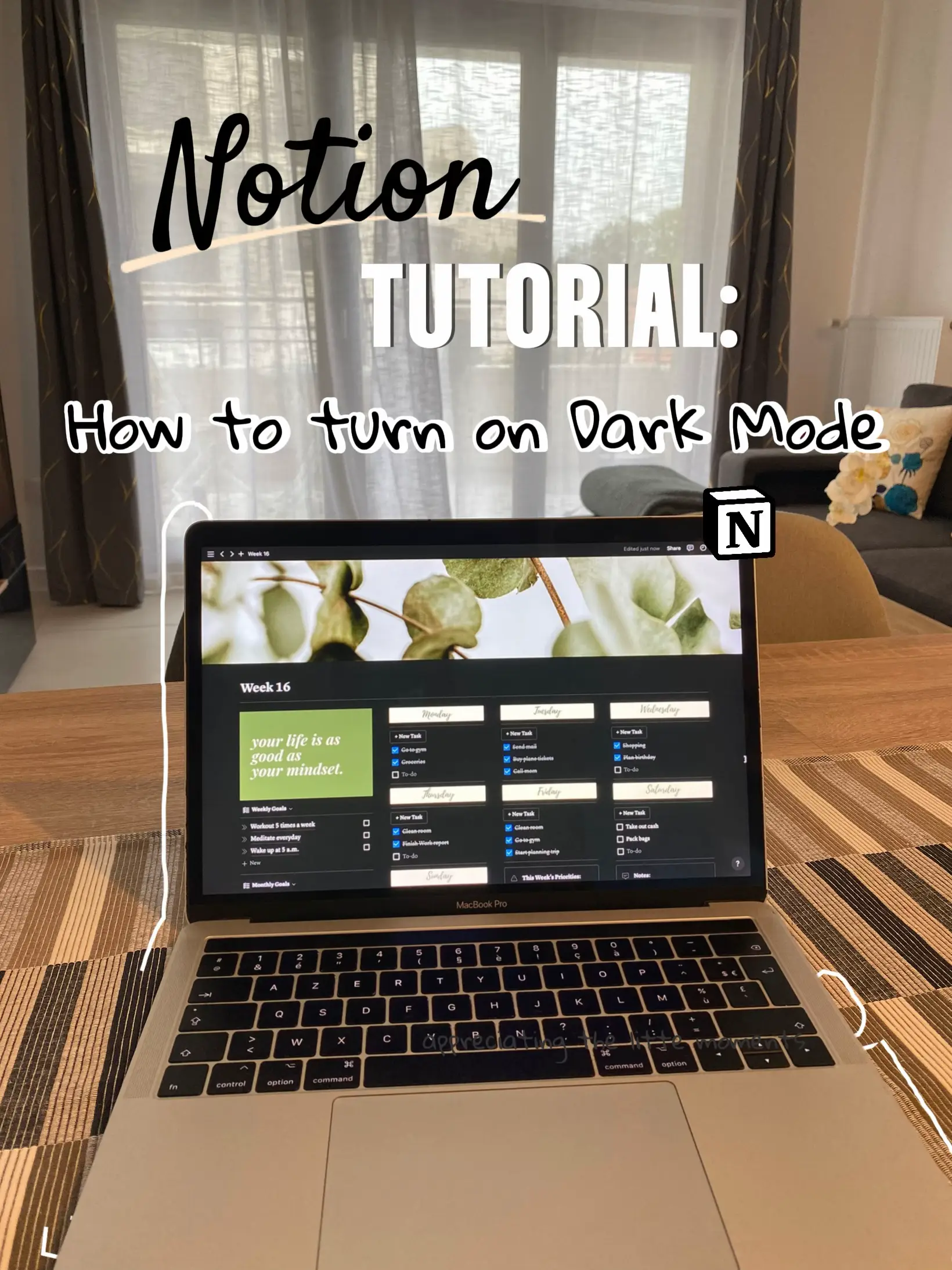 Easy tutorial: How to turn on Dark mode in Notion | Gallery posted by Reem | Lemon8