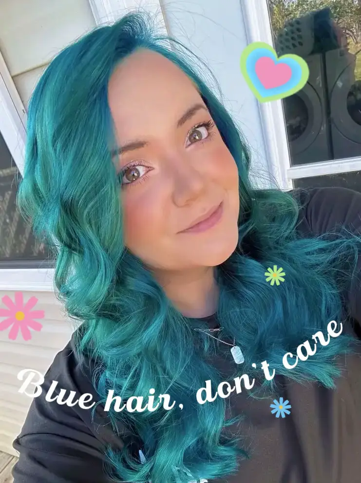 BLUE HAIR!!!!! EEEEEEEE 🦋🦋🦋 | Gallery posted by ʰᵃⁿⁿᵃʰ ᵇᵃⁿᵃⁿᵃ | Lemon8