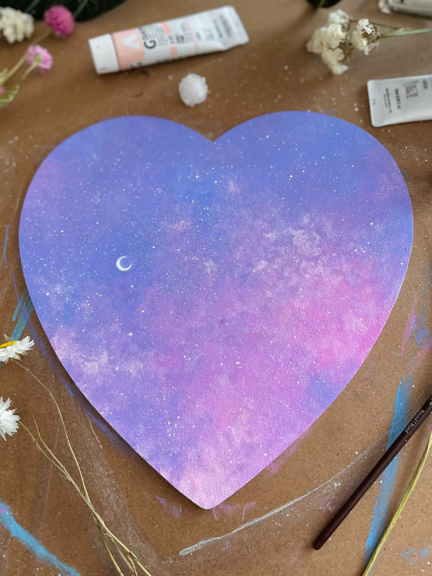 🌙💜MOON DUST☁️💞 Original Celestial Gouache Painting | Gallery posted by ...