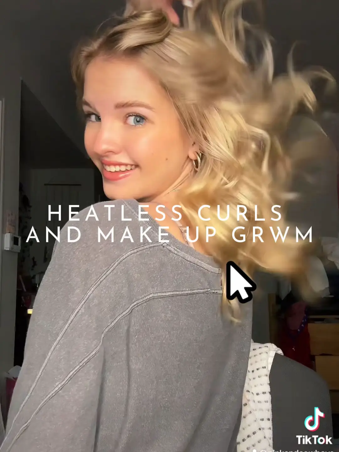 GRWM (Make up and heatless curls)💕🤍 | Video published by Kaitlynn🤍🤎 ...