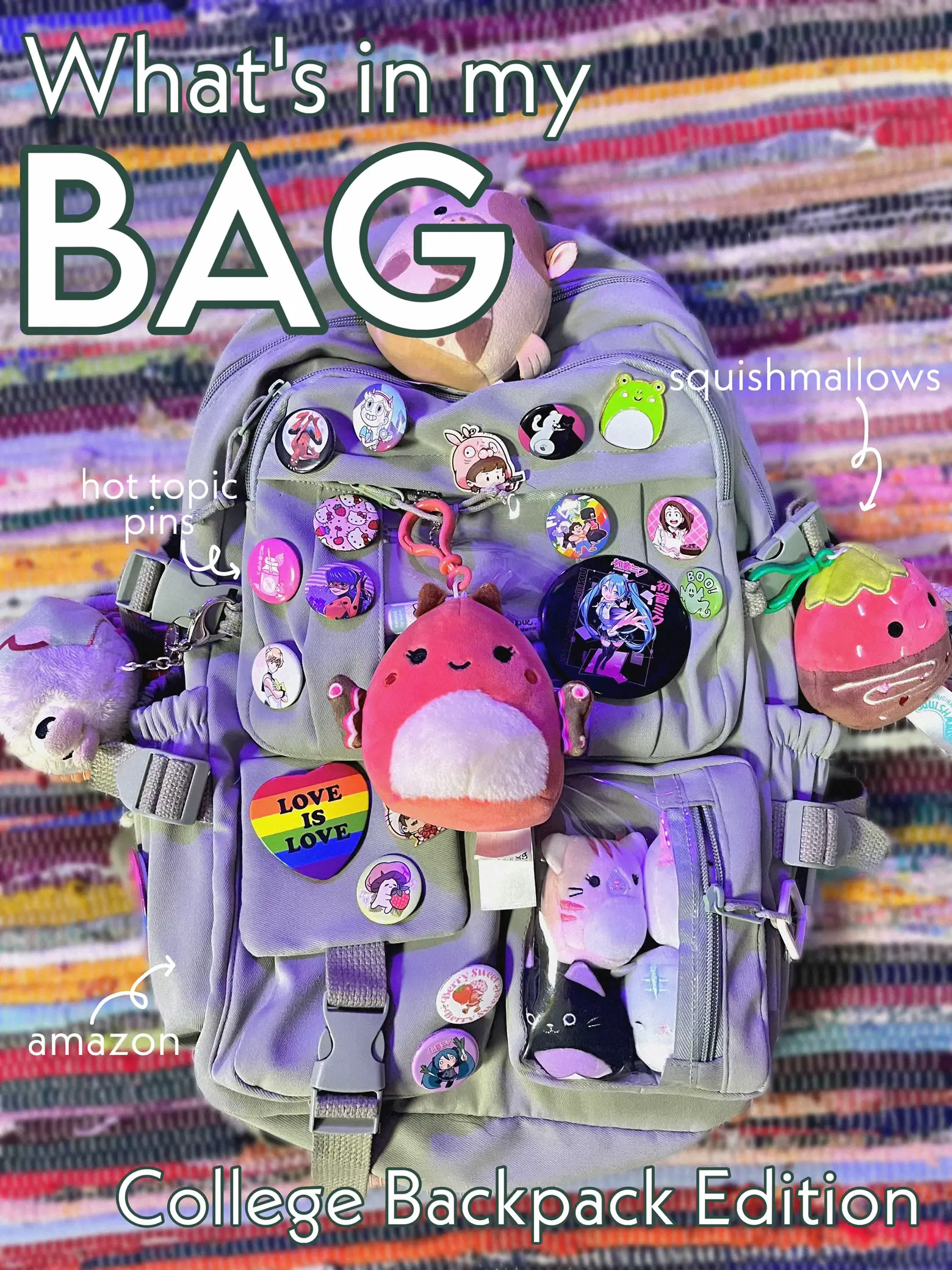 what’s in my bag: college backpack | แกลเลอรีที่โพสต์โดย brailey | Lemon8