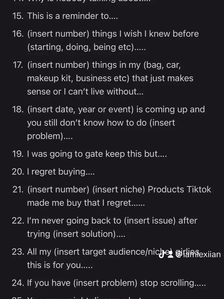 UGC Hook Ideas | Gallery posted by Iamlexiian | Lemon8