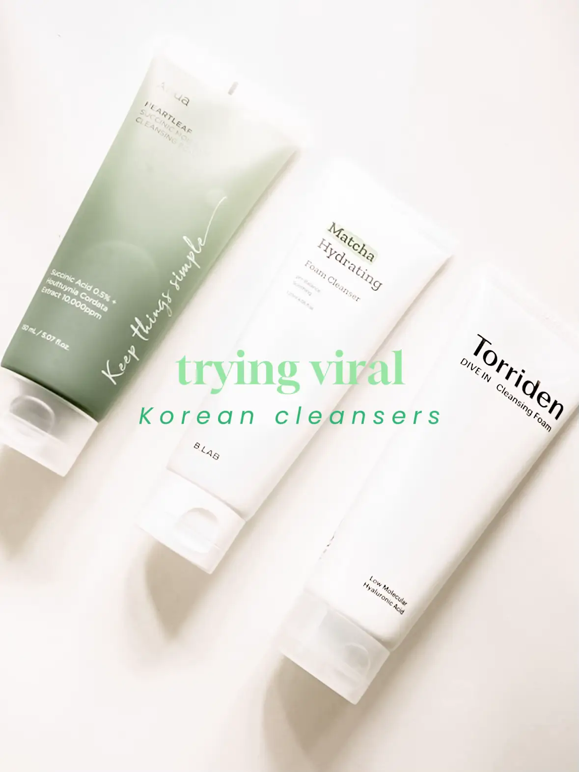 Trying 3 of the most popular Korean cleansers | Video published by ...