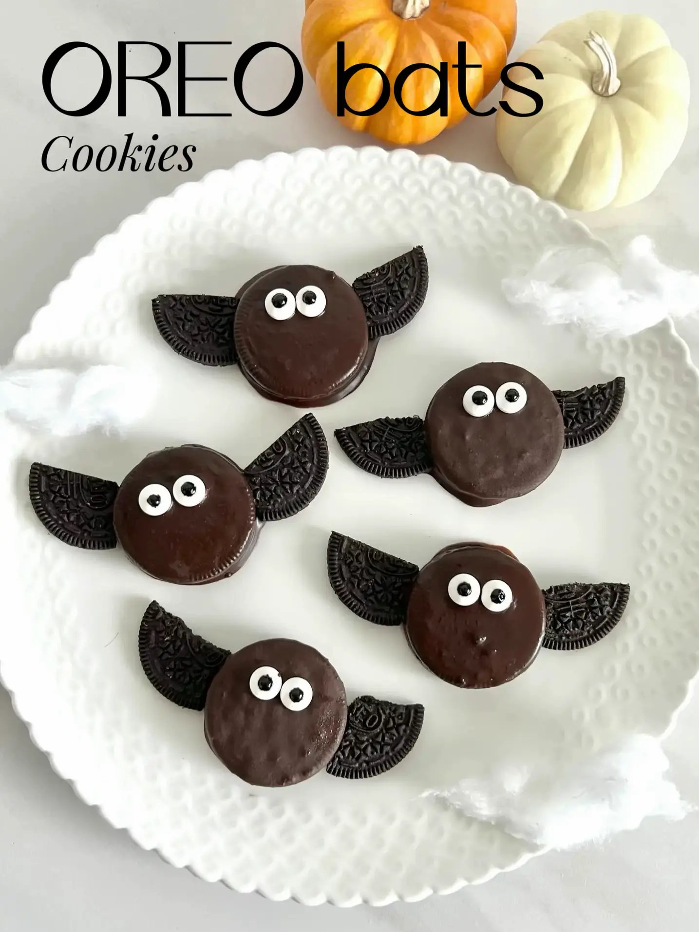 OREO bat cookies 🦇 | วิดีโอที่เผยแพร่โดย Sikfan Kitchen | Lemon8