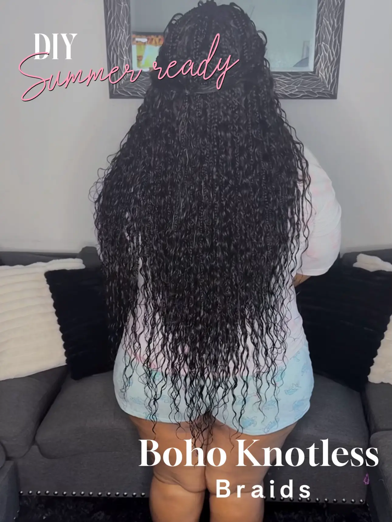 DIY Boho Knotless braids | Video published by LilyAlecia | Lemon8