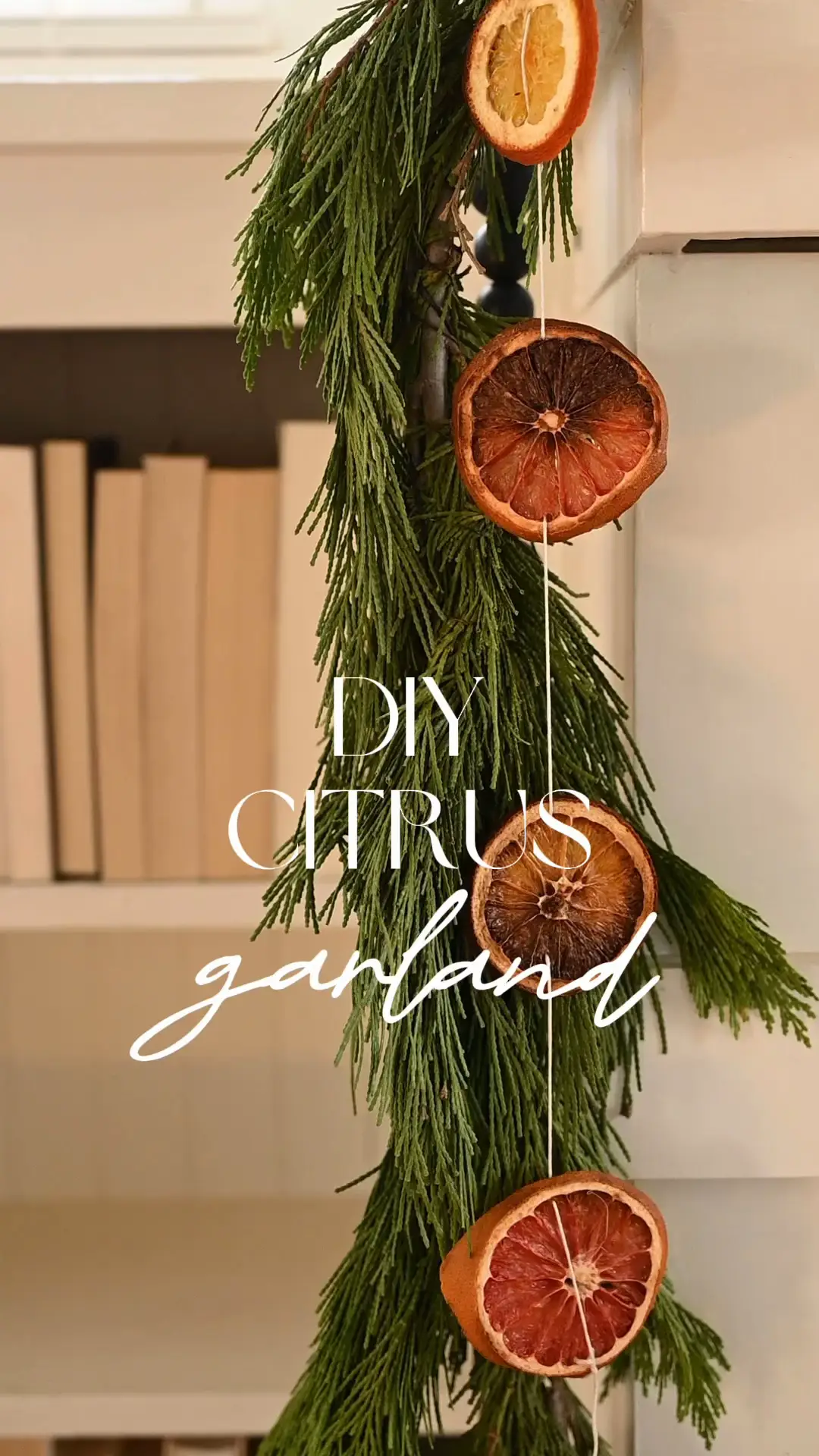 DIY CHRISTMAS GARLAND 🌲🍊 | Video published by lauren | Lemon8