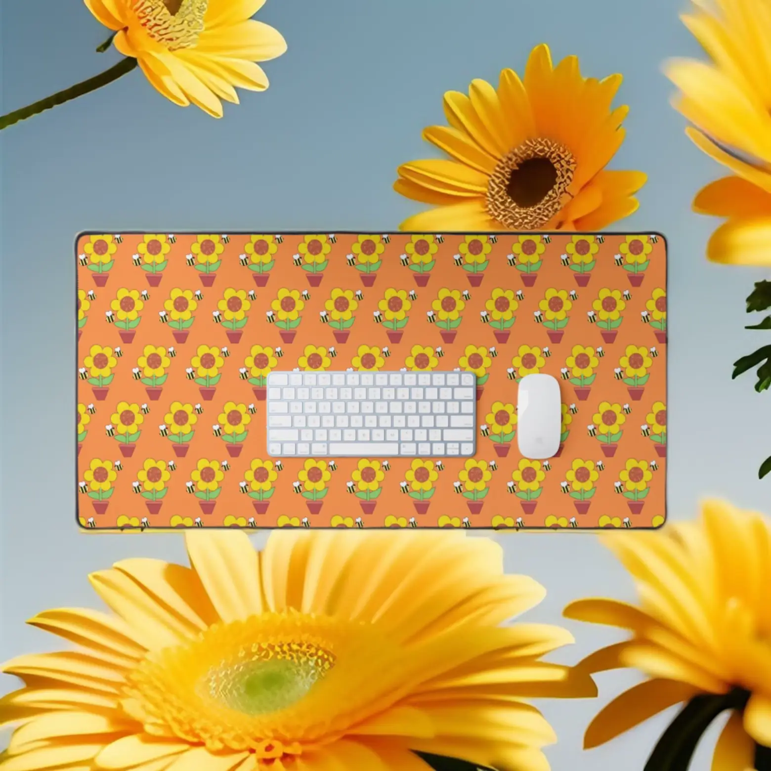 Cute sunflower desk mat | Gallery posted by Dulcechibi | Lemon8