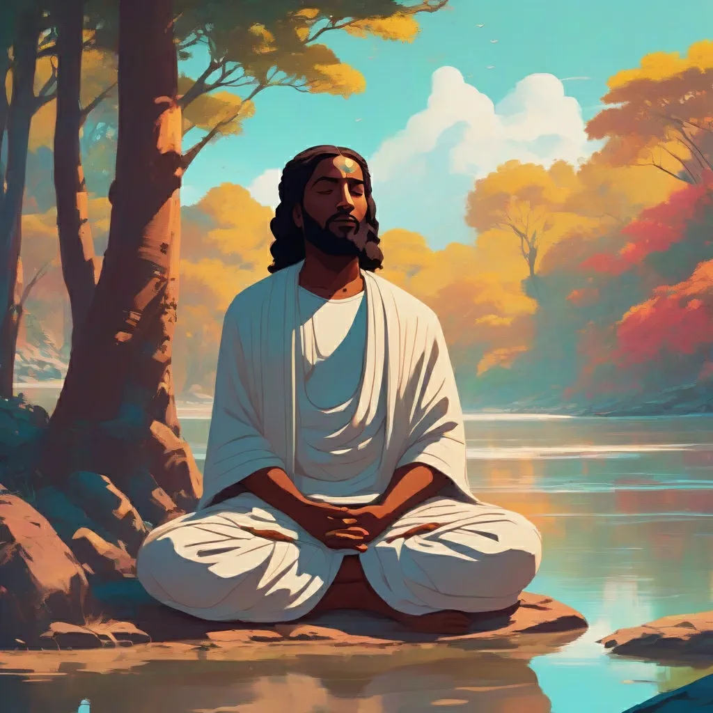 Jesus Christ Meditating | Gallery posted by Salvation Art | Lemon8