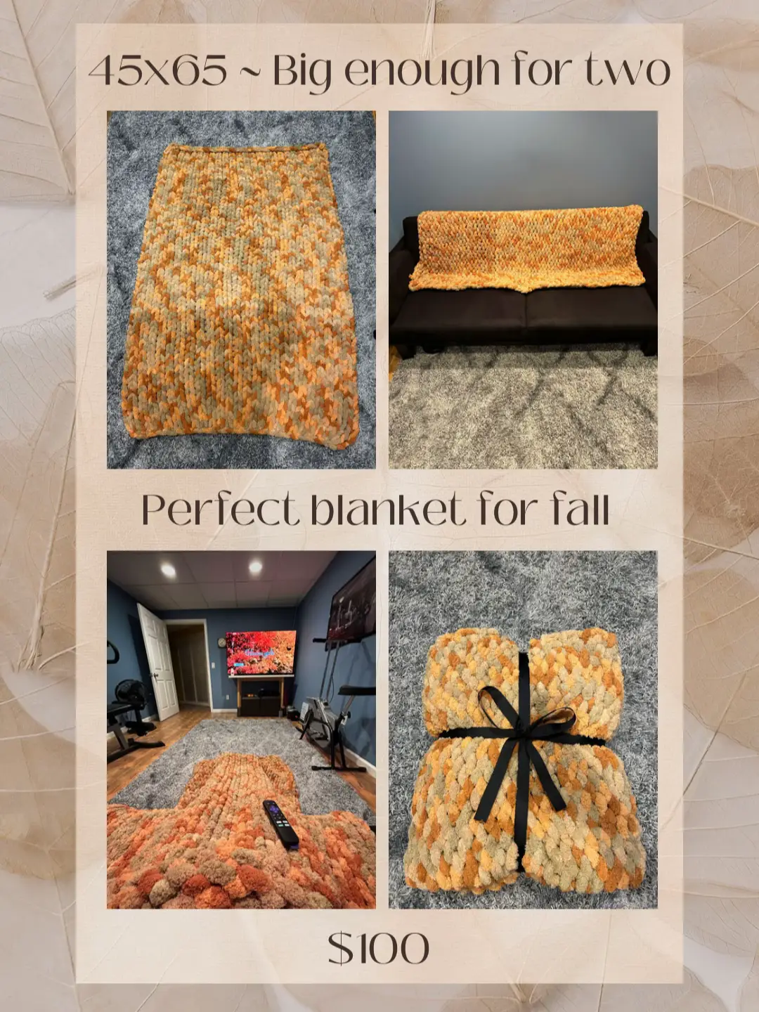 Fall Chunky Knit Blanket | Gallery posted by Meg_my | Lemon8