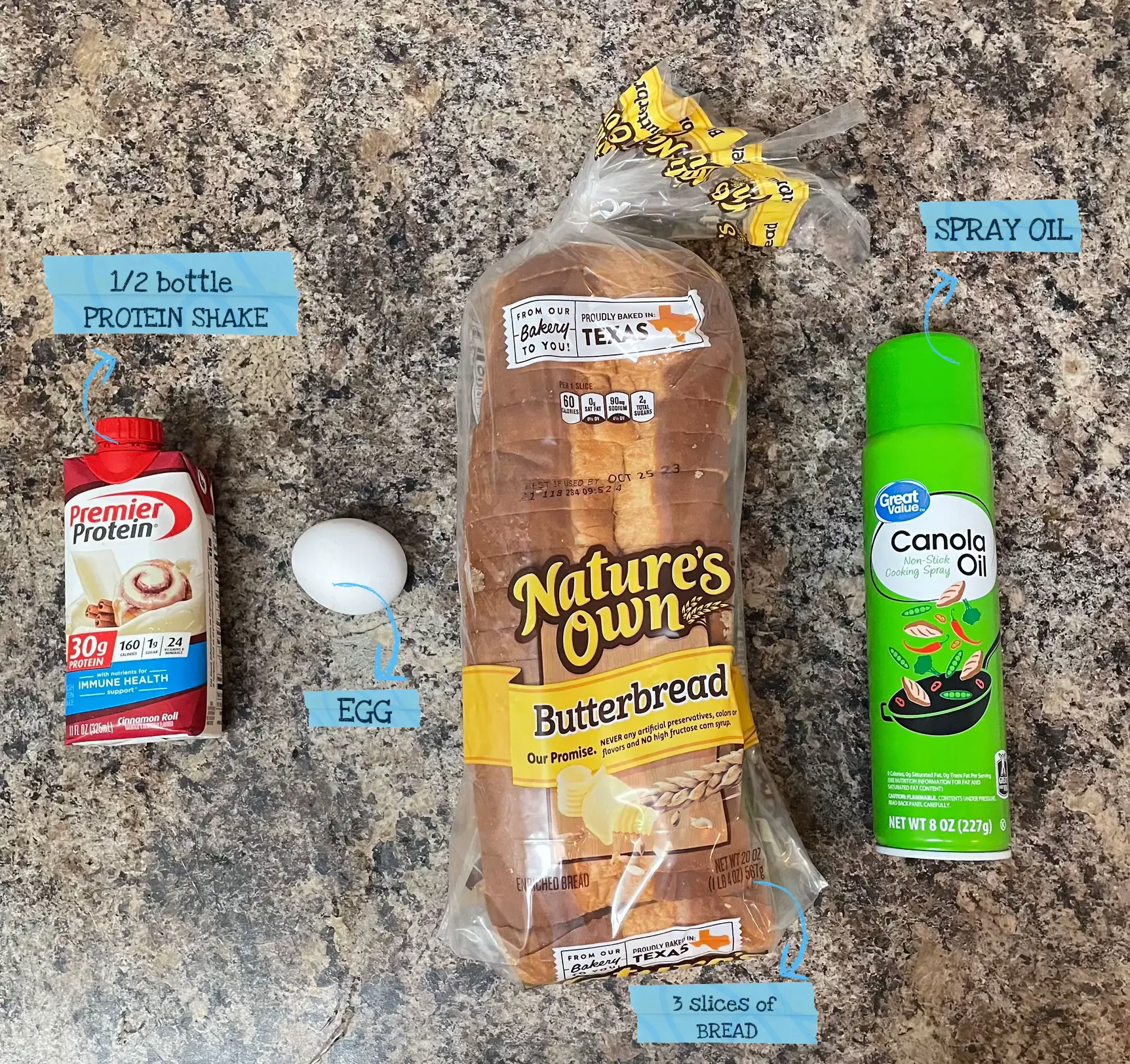 HIGH PROTEIN BREAKFAST FRENCH TOAST | Galeri diposting oleh Praizbae | Lemon8