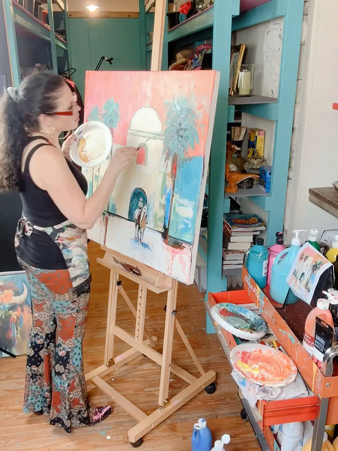 Painting in Progress | Video published by TipsyArtist | Lemon8