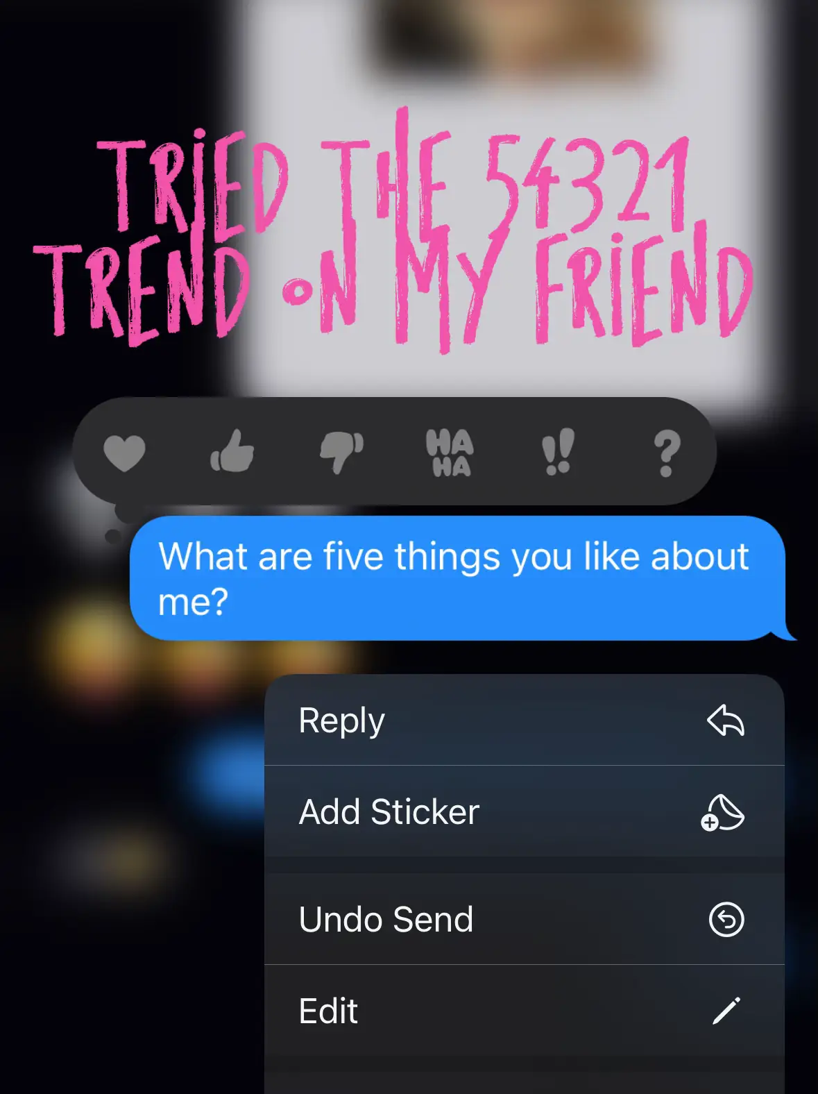 Tried the 54321 trend on my friend | แกลเลอรีที่โพสต์โดย Knz | Lemon8
