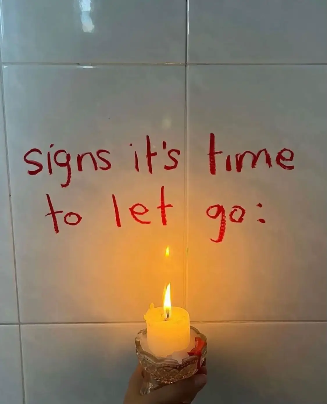 signs it’s time to let go 🕯️ ️ | Gallery posted by hailee 🦢 | Lemon8
