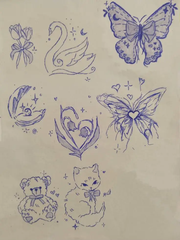 easy & cute doodle ideas!! | Gallery posted by miaa | Lemon8
