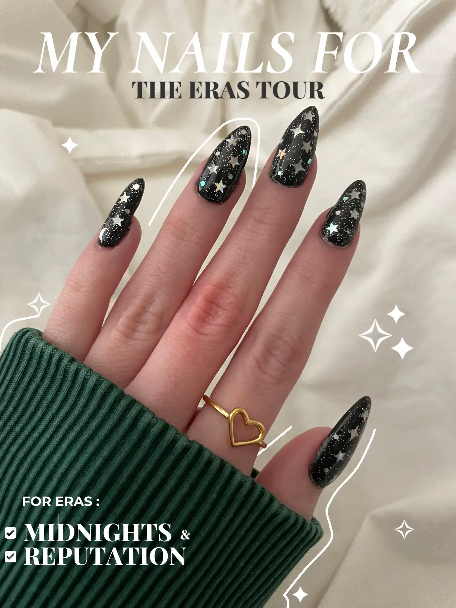 how I did my nails for the eras tour! | Gallery posted by gabs 🪐🌷 | Lemon8