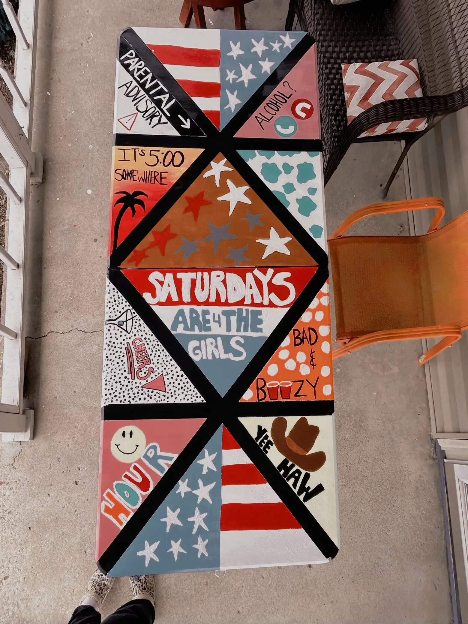 Beer Pong table painting ideas Gallery posted by pheona williams Lemon8
