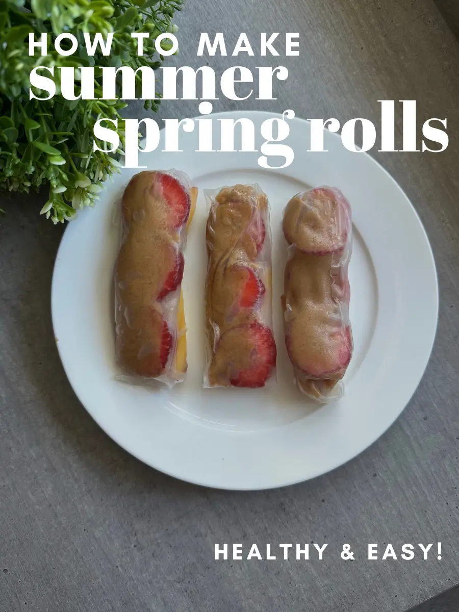 HOW TO MAKE SUMMER SPRING ROLLS | Gallery posted by yulia | Lemon8