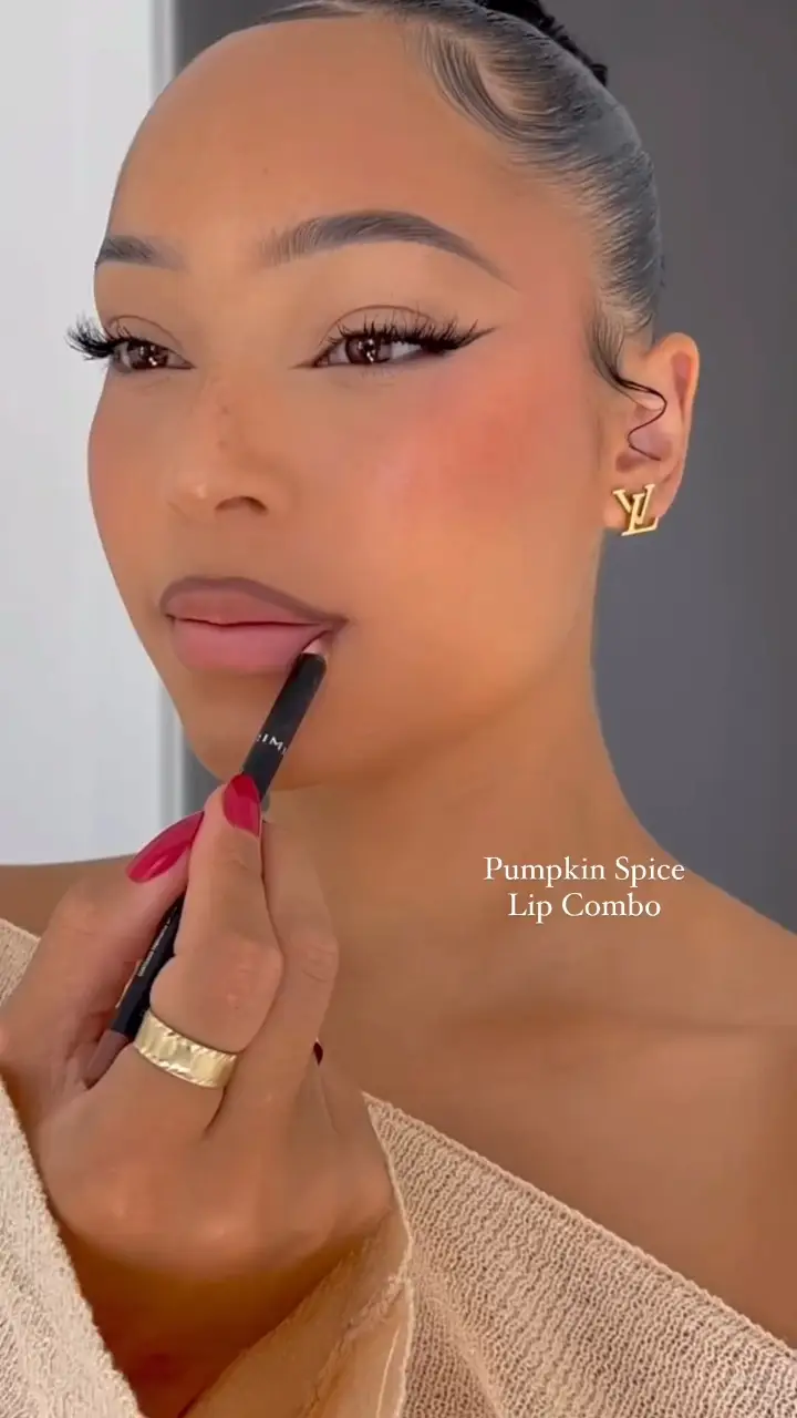 pumpkin spice lip combo | Video published by beauty • makeup | Lemon8