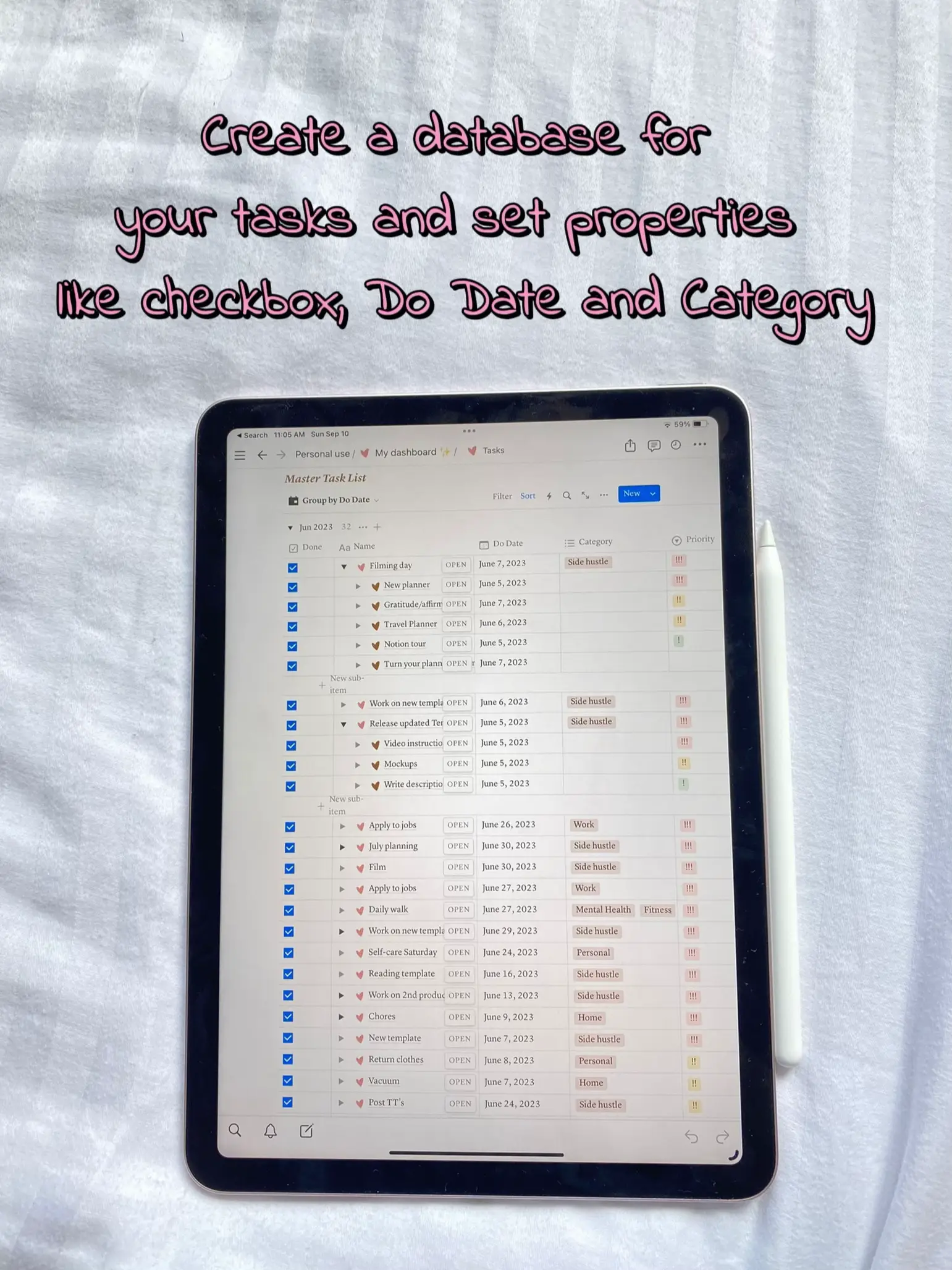 How to use Sub-Tasks in Notion 💻 | Gallery posted by Reem | Lemon8