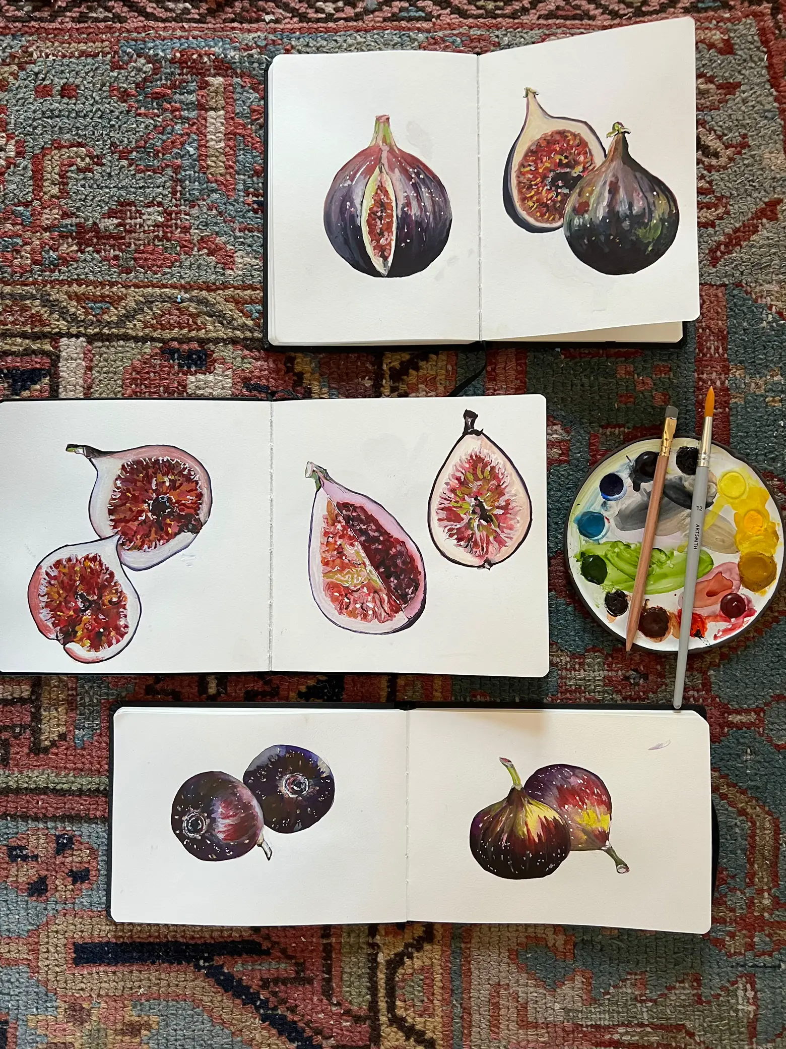Painting figs this week | แกลเลอรีที่โพสต์โดย emilybourassa | Lemon8