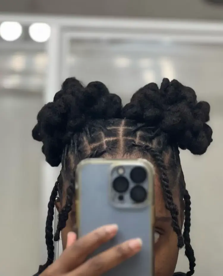 starter / short locs style | Gallery posted by akasha 🩷 . | Lemon8