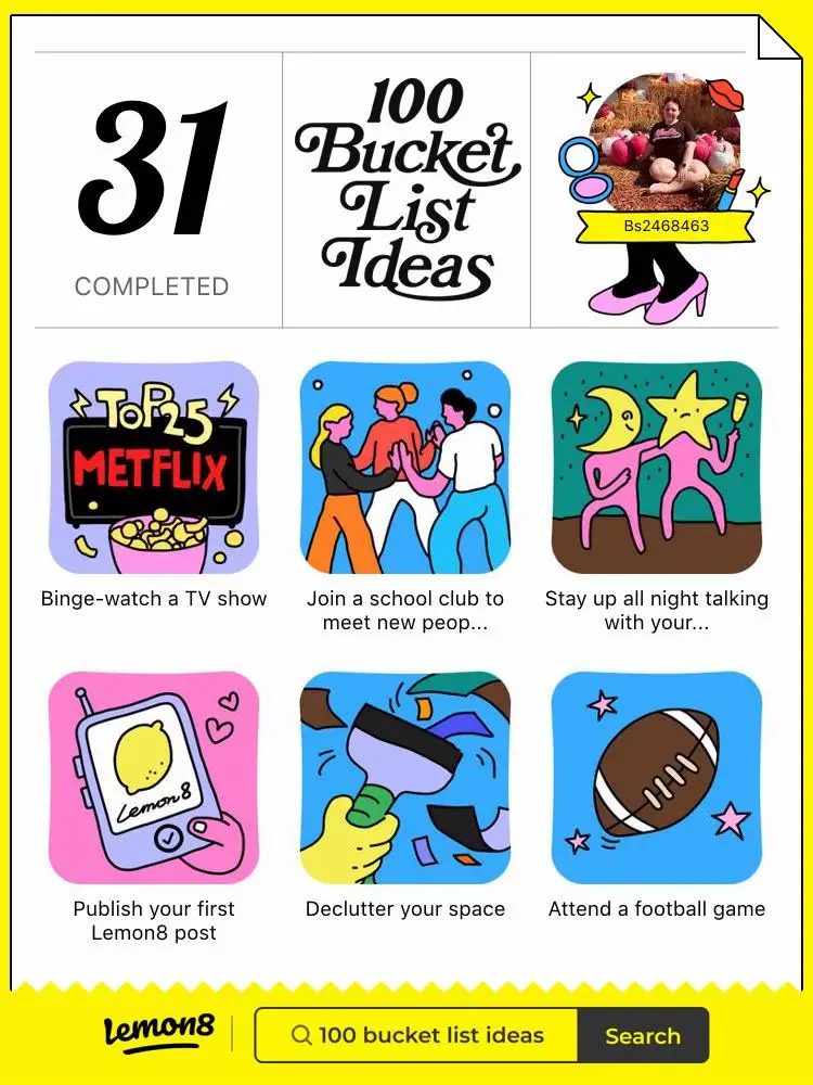 Check out 100 Bucket List Ideas! | Gallery posted by Bs2468463 | Lemon8