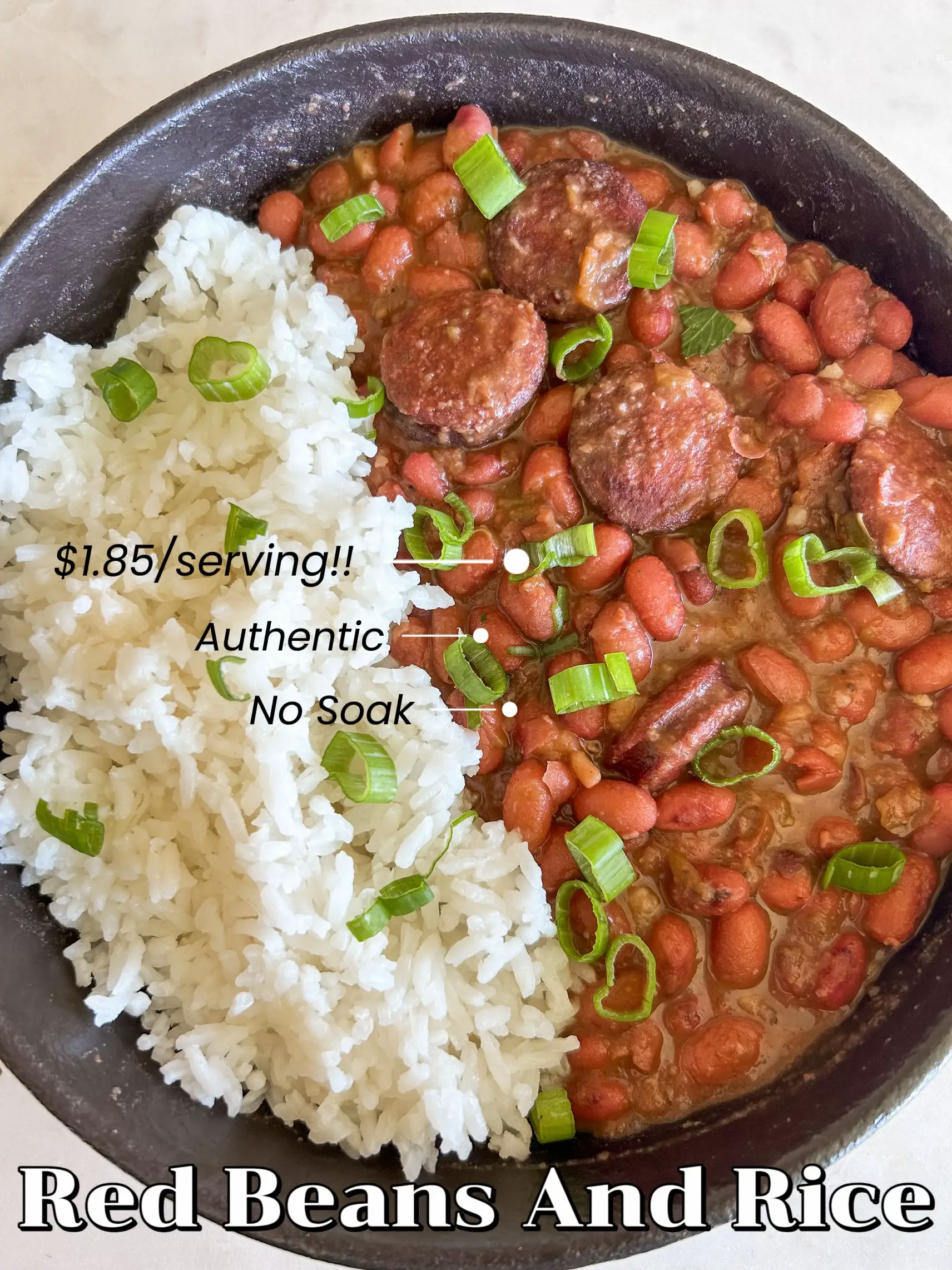 Authentic Red Beans And Rice (No Soak!) | Gallery posted by Kelsey Byars | Lemon8