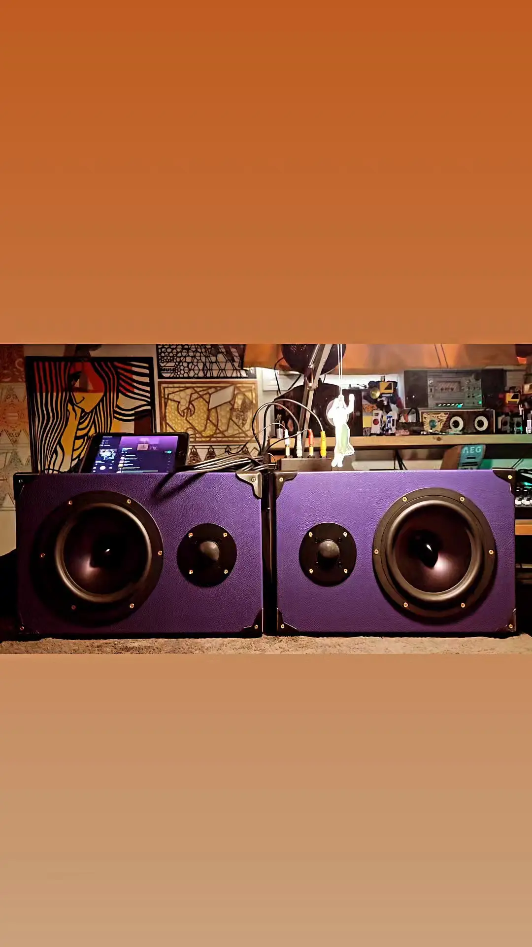 finally finished up these custom studio monitors! | Video published by ...