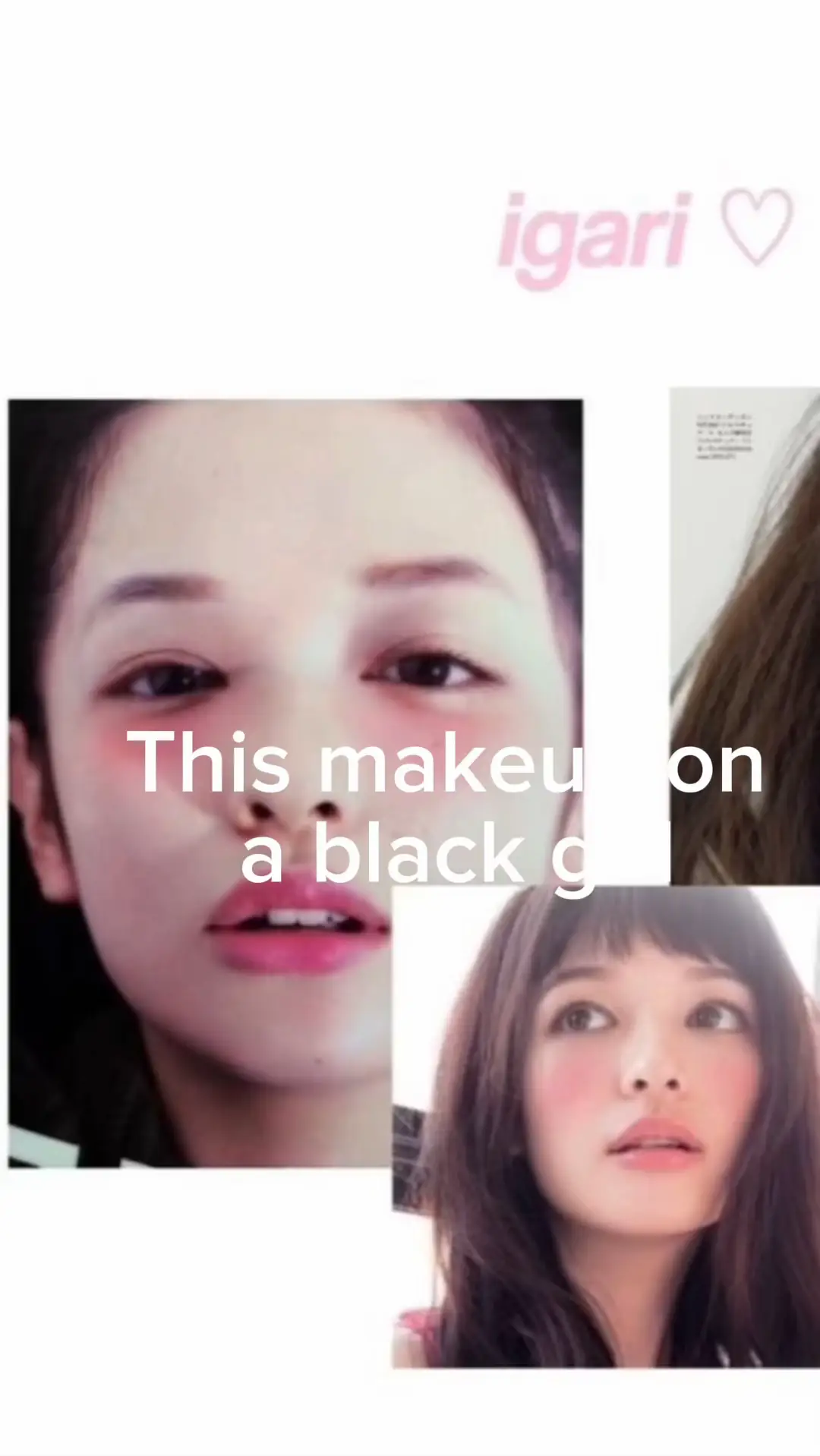 Igari Style Makeup on a Black Girl | Video published by essencelizabeth ...