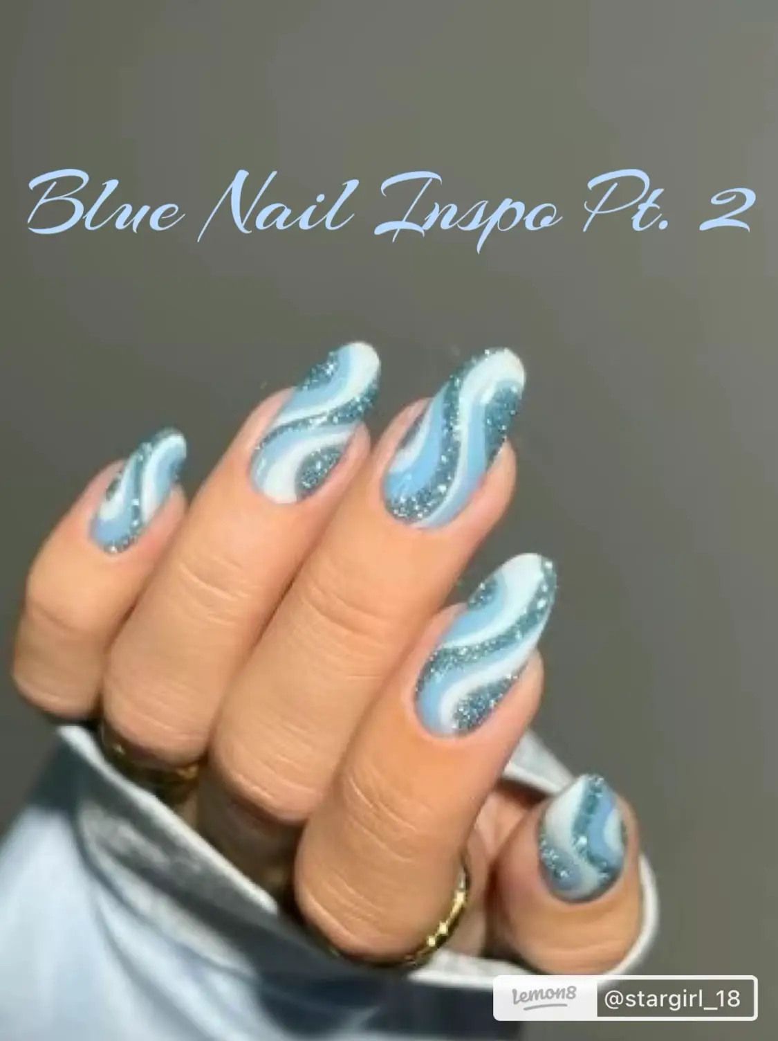 Blue Nail Inspo Pt. 2 | แกลเลอรีที่โพสต์โดย Jesse | Lemon8