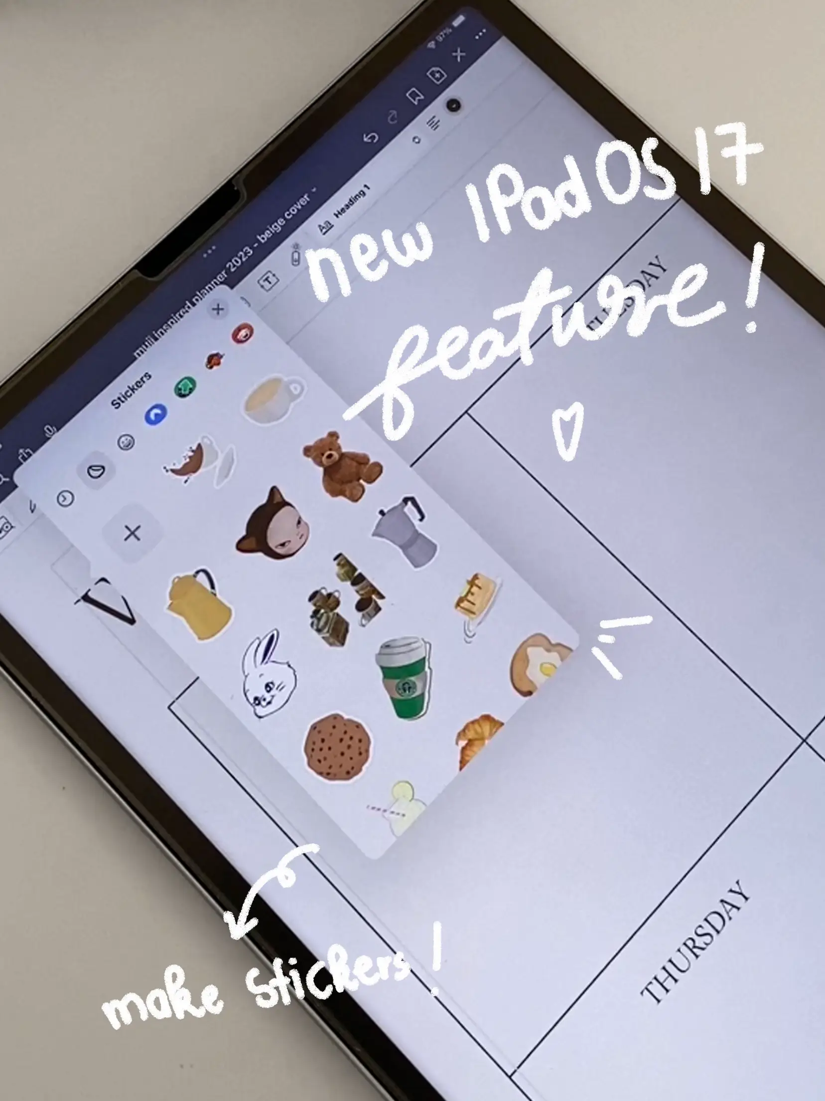 New iPadOS 17 Feature📱 | แกลเลอรีที่โพสต์โดย sanae ☕️ | Lemon8