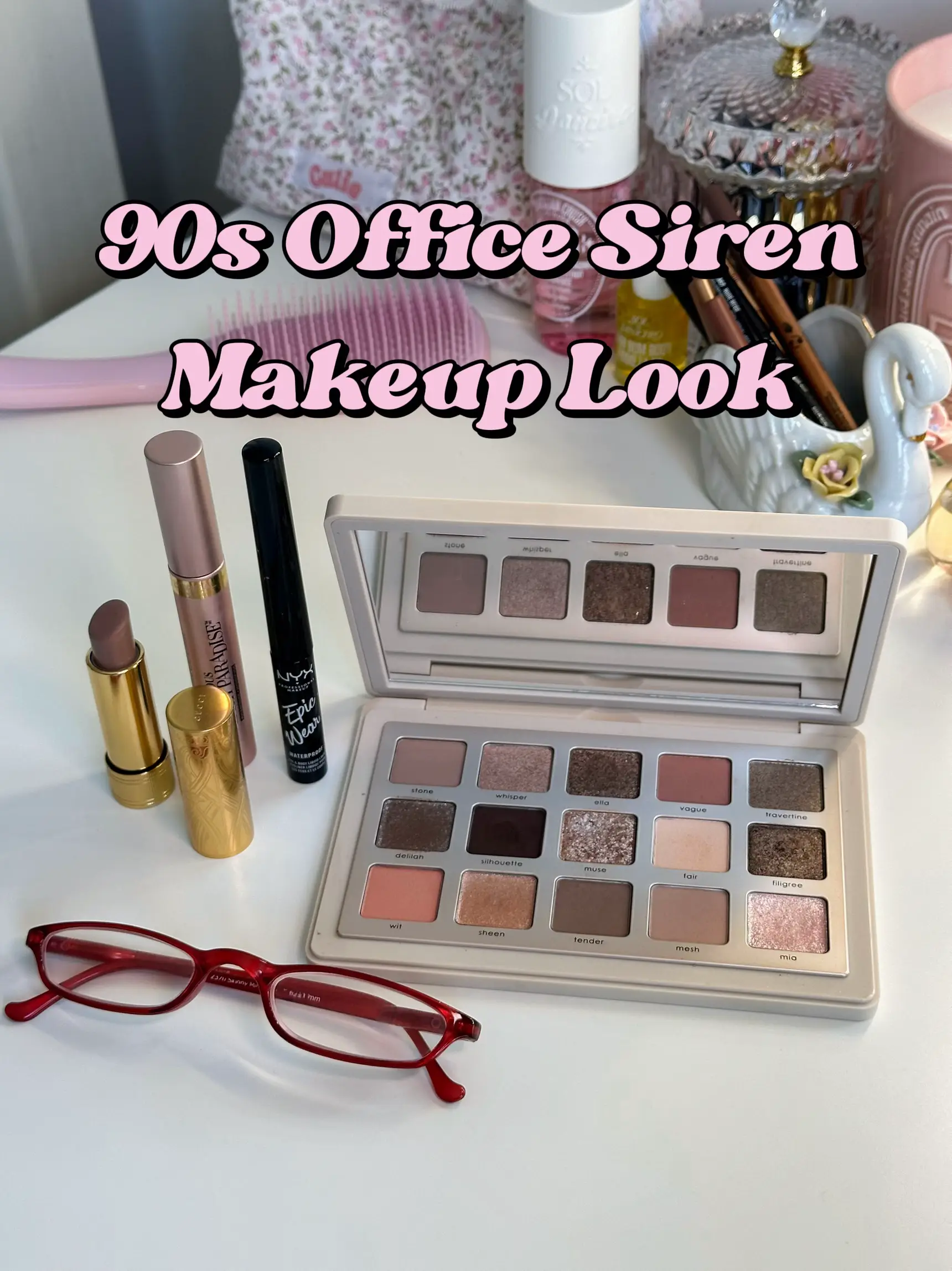 90s siren office makeup look🧜🏻‍♀️🤍👓 | Gallery posted by Prettywithjess ...