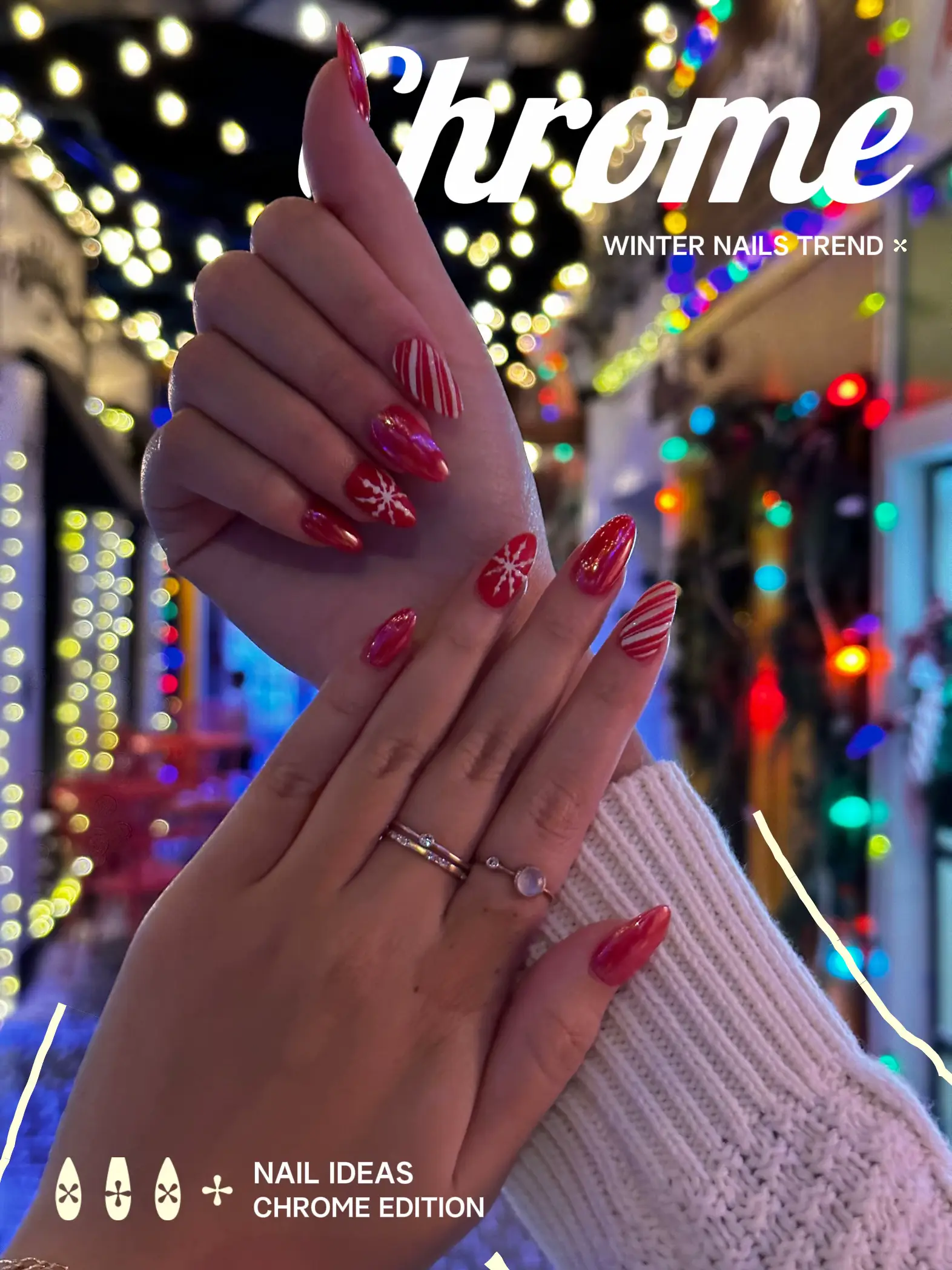 HOLIDAY CHROME NAIL INSPO ️ | Bộ sưu tập do Brittany D đăng | Lemon8