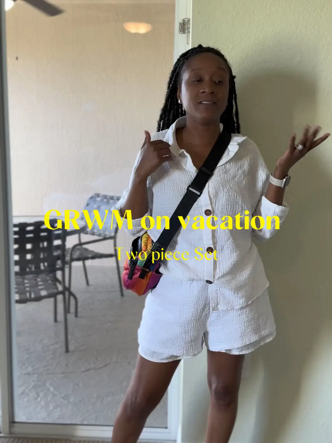 GRWM on a vacation shot two piece set! | Video published by Maricia | Lemon8