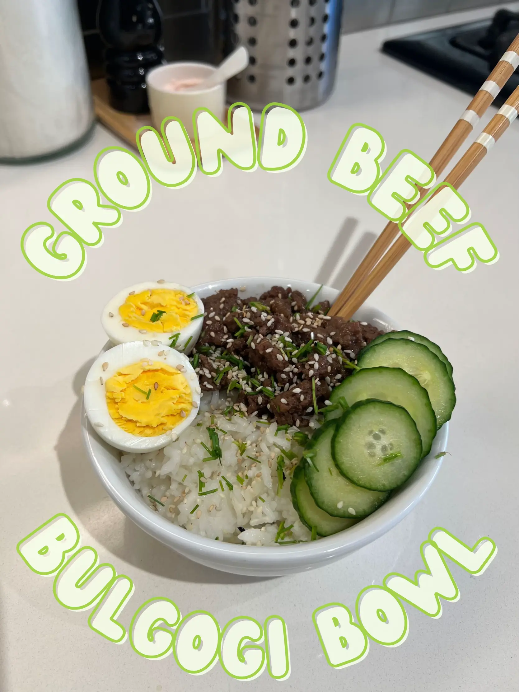 GROUND BEEF BULGOGI BOWL | Gallery posted by Gabby Bonbom | Lemon8
