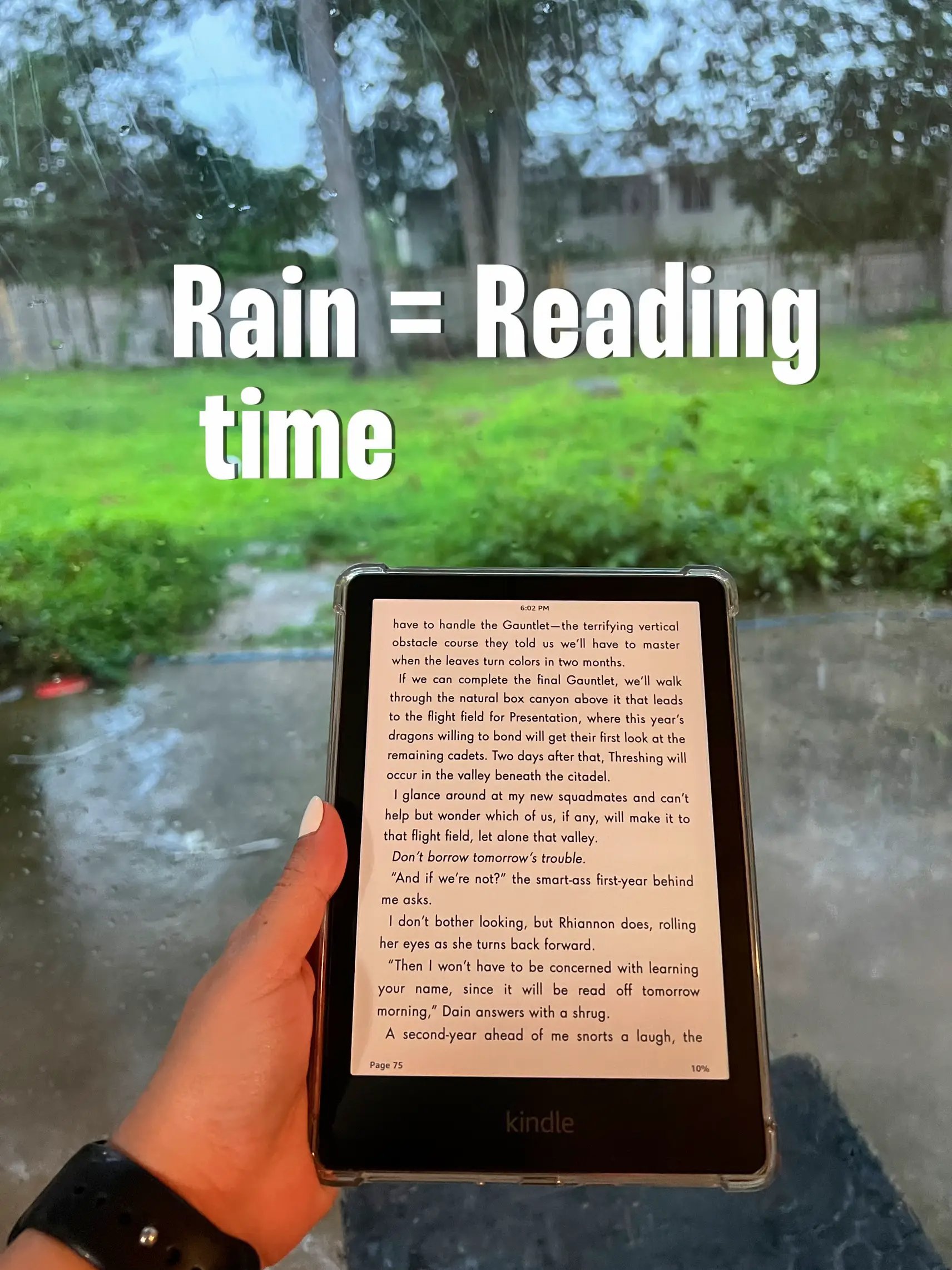 Rain = Reading time 🤍 | แกลเลอรีที่โพสต์โดย Alba Butler | Lemon8
