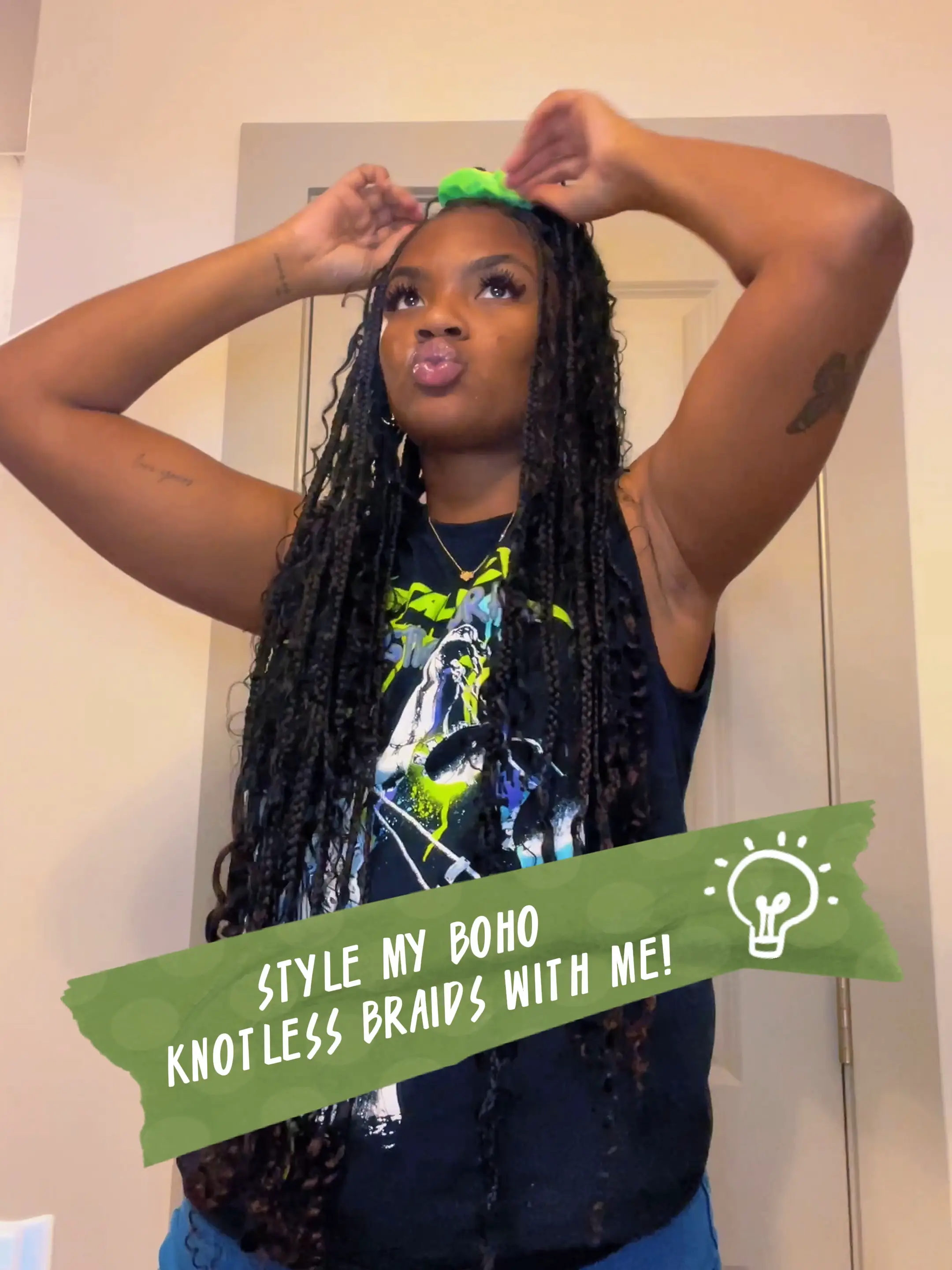 🍋 BOHO KNOTLESS BRAIDS STYLE 🍋 | Video published by It’s Shamari🦋 🏽 ...