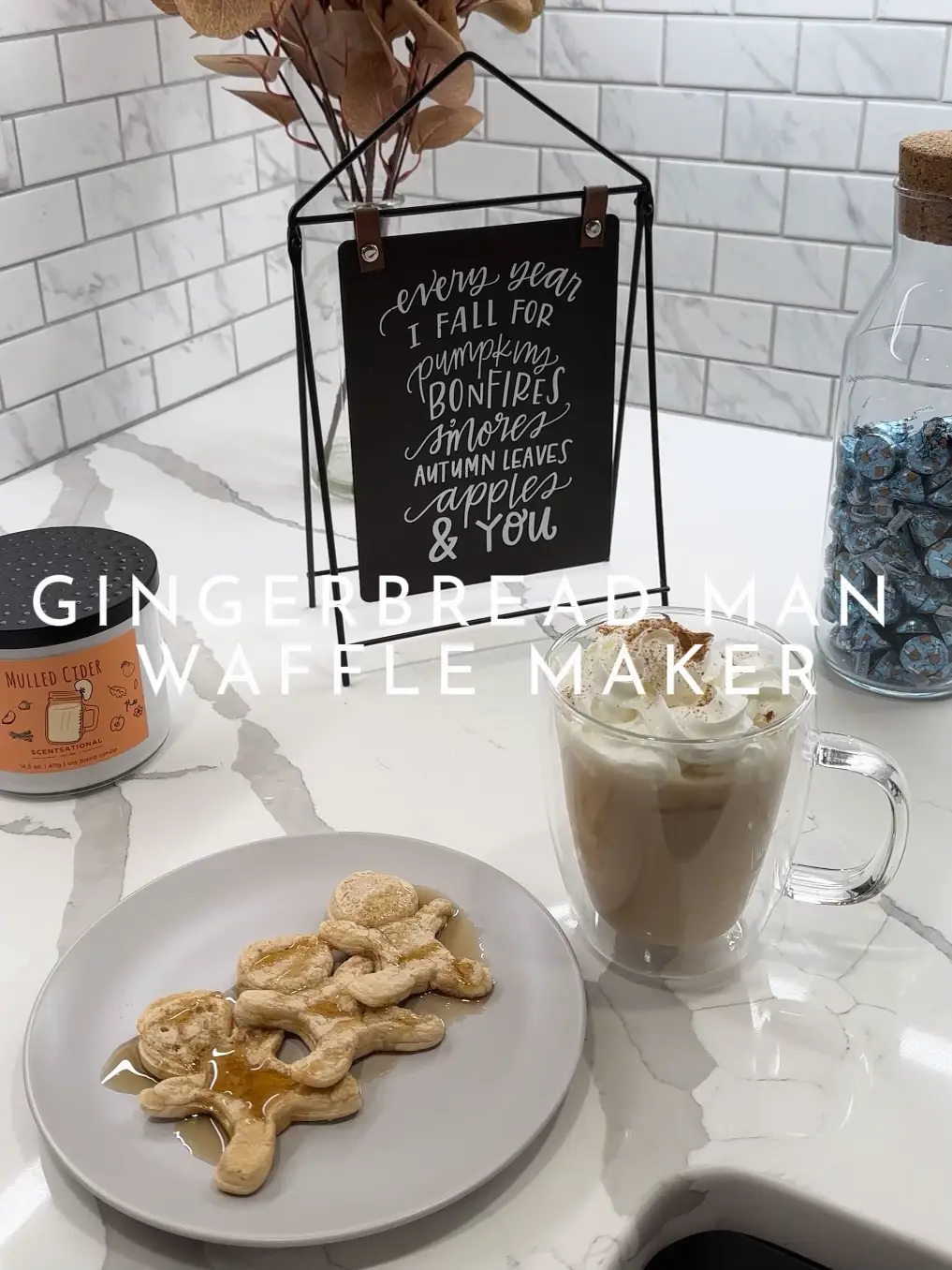 GINGERBREAD MAN WAFFLE MAKER | AMAZON | Video published by Larissa ...