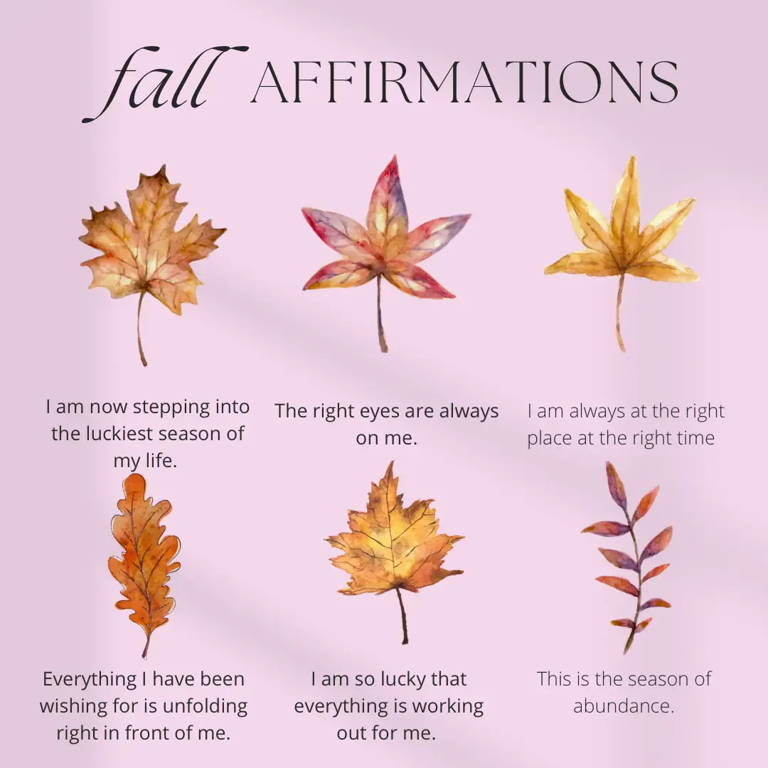 Fall Affirmations 🍂🍁🧡 | Gallery posted by April Federico | Lemon8