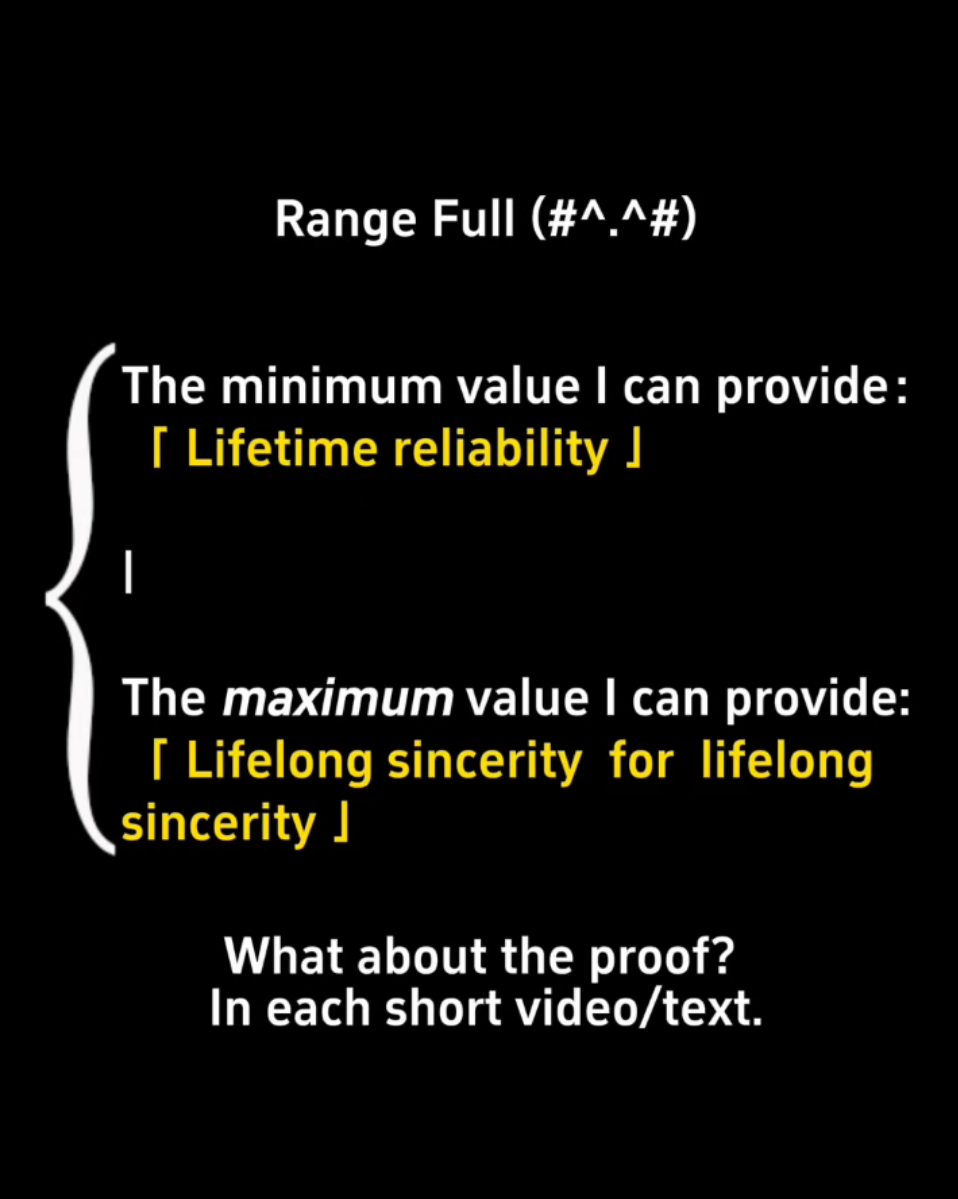 00 The value I can provide 【Range Full (# ^. ^ #)】 | Video published by Xyza Musk | Lemon8