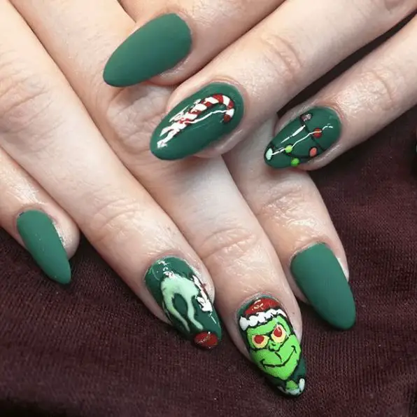 Grinch nail inspo | Gallery posted by Bridgetxo2 | Lemon8