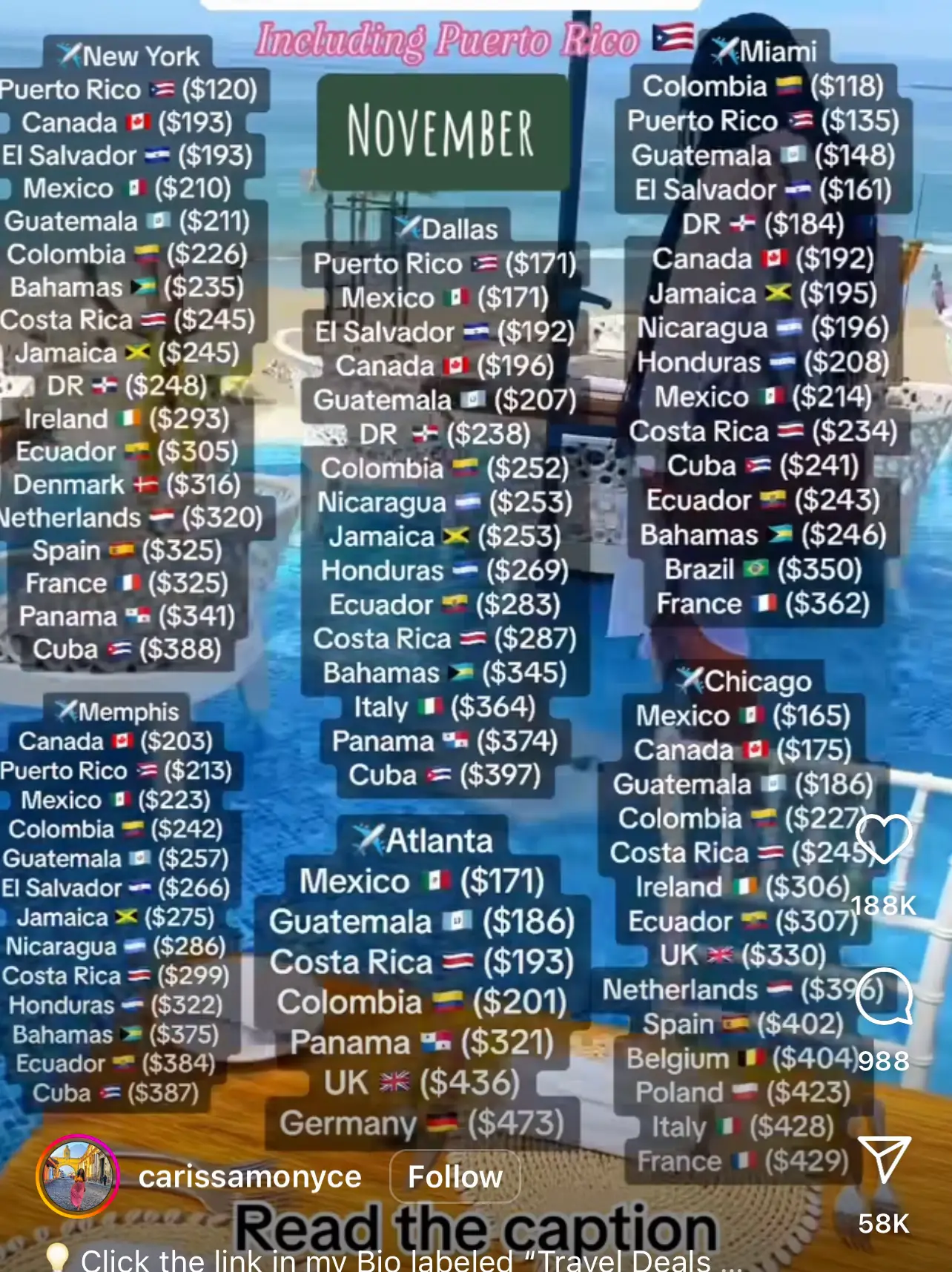 Travel deals for the month of November 🍋 | Gallery posted by Goddess ...