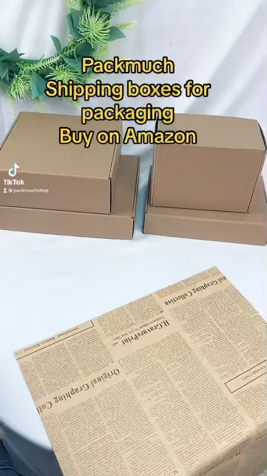 Shipping boxes for packaging Buy On Amazon | วิดีโอที่เผยแพร่โดย Packmuch | Lemon8