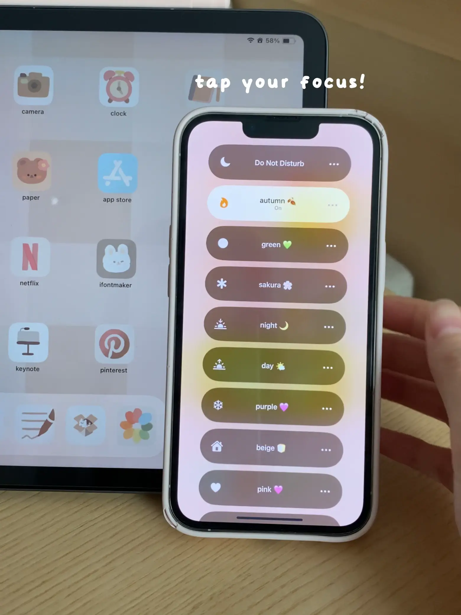 switch icon themes using focus modes! | Gallery posted by studiocherii ...