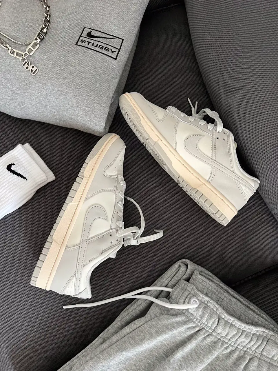 👟Nike Bone White Dunks Embrace Timeless Elegance👟 | Gallery posted by Lemon8.1000 | Lemon8