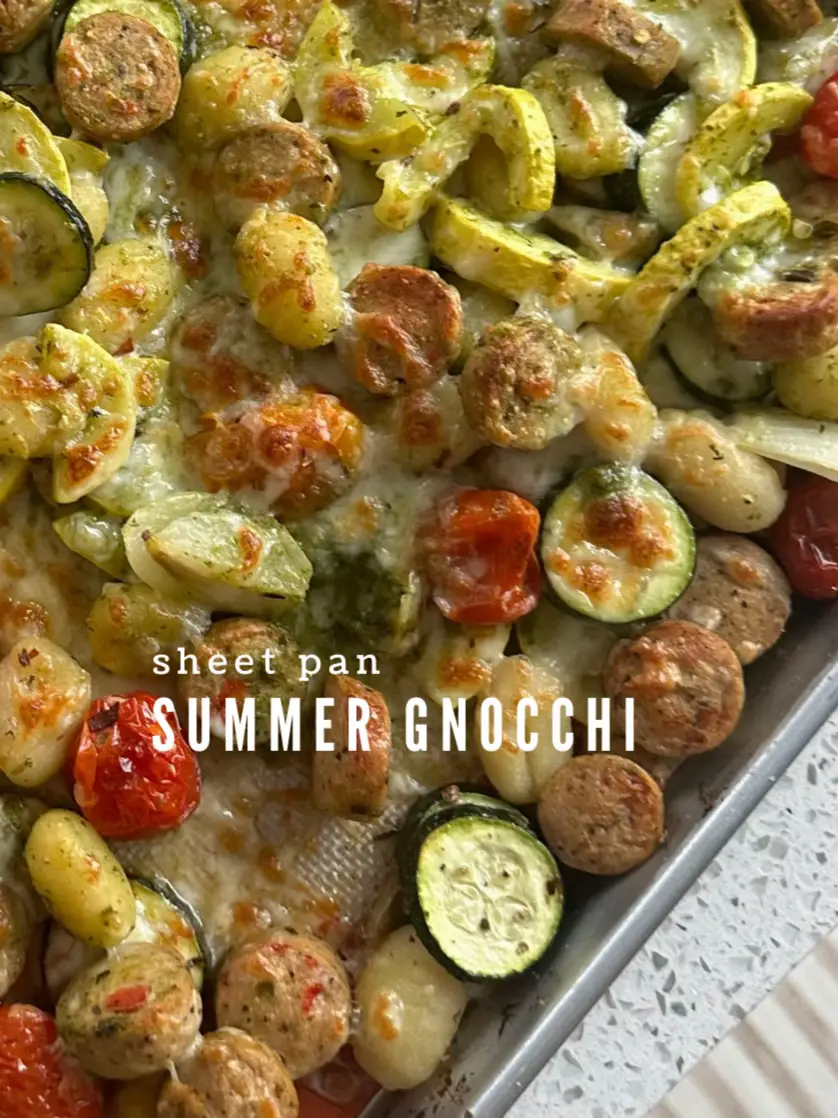 Sheet Pan Summer Gnocchi | Video published by Liza Marie | Lemon8