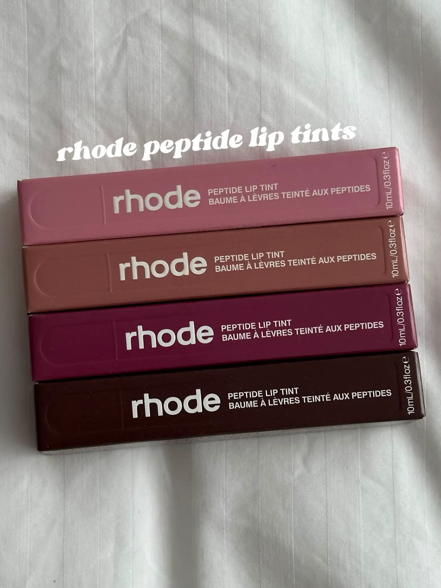 rhode peptide lip tints | แกลเลอรีที่โพสต์โดย Sophia Giuffré | Lemon8